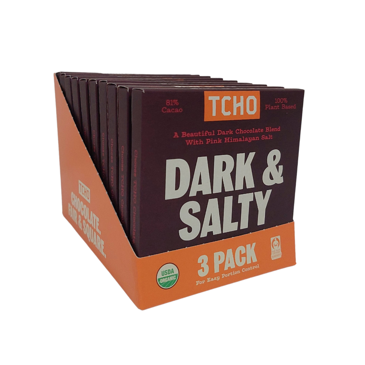 Wholesale - TCHO Dark & Salty Dark Chocolate (10 x 70g) – Vegan Supply Wholesale