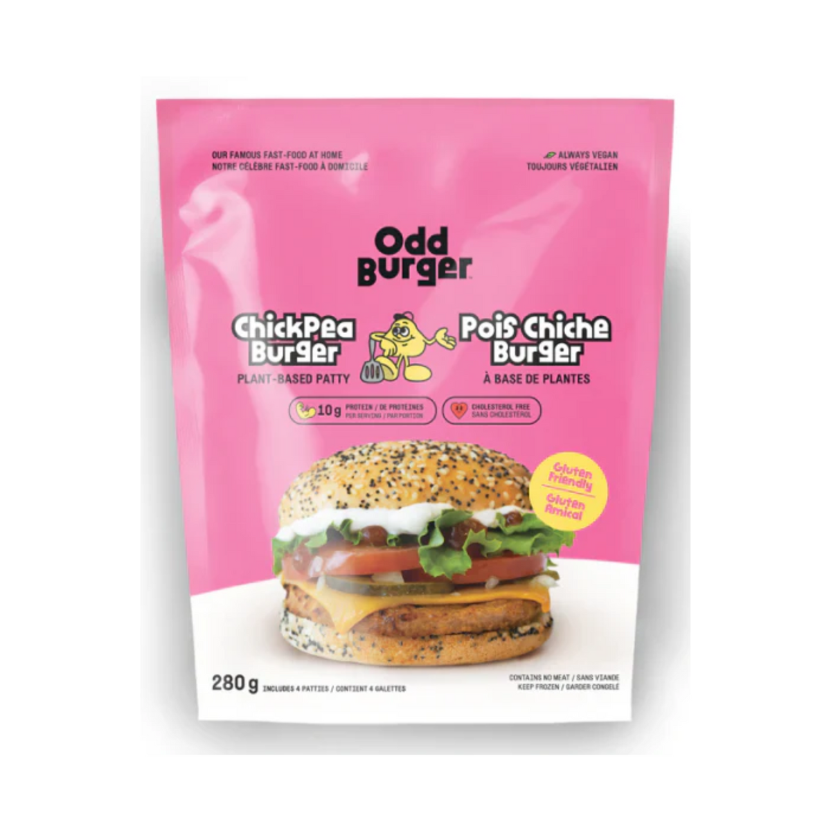 Wholesale - Odd Burger Retail Chickpea Burger (6 x 280g) – Vegan Supply Wholesale