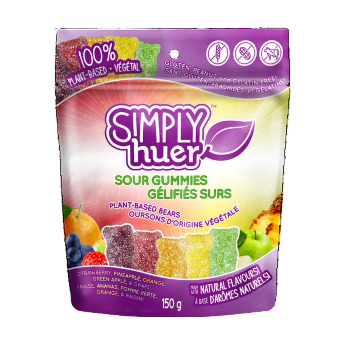 Wholesale - Simply Huer Sour Gummy Bears - (12 x 150g) – Vegan Supply ...