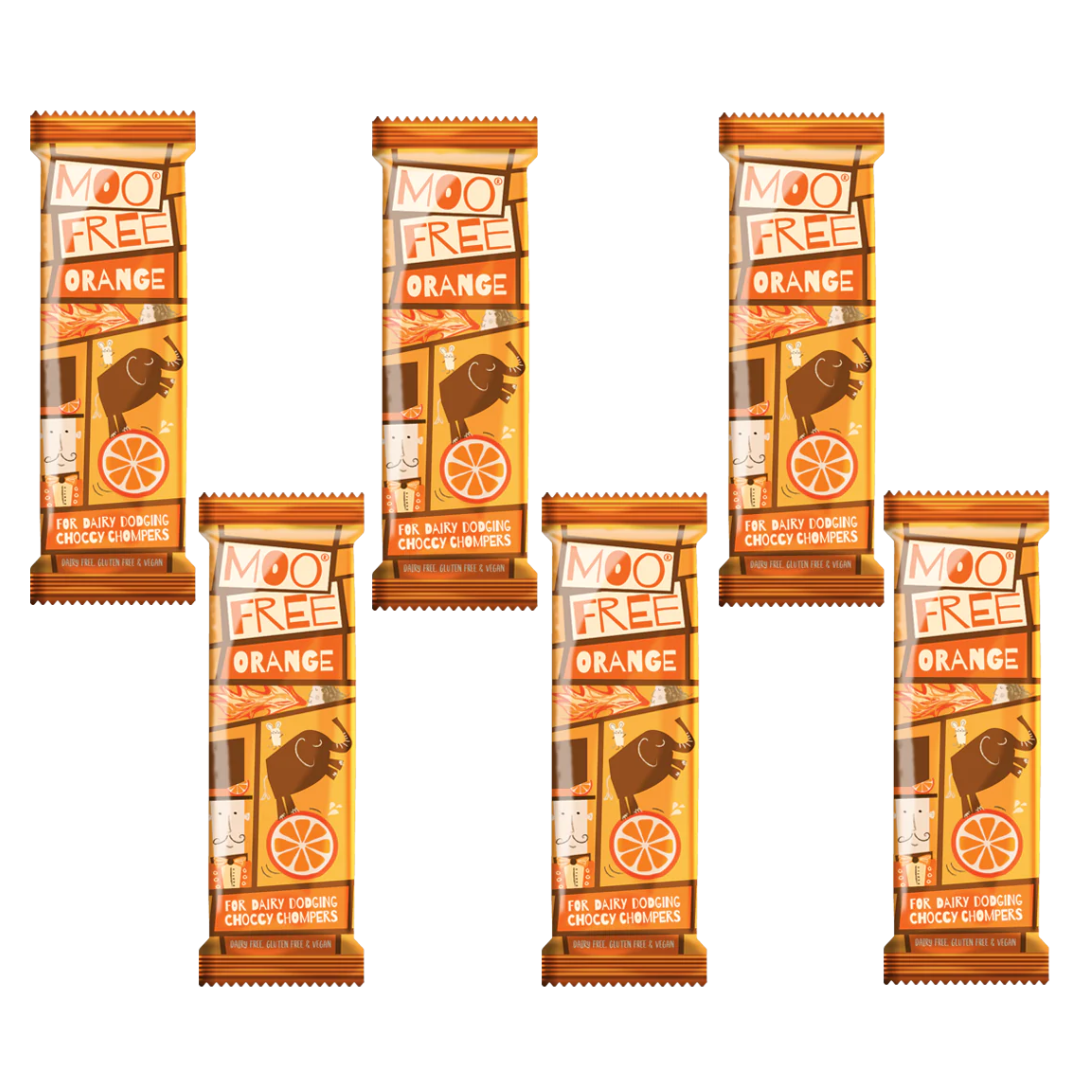 Wholesale - Moo Free Orange Chocolate Mini Bar (20 x 20g) – Vegan ...