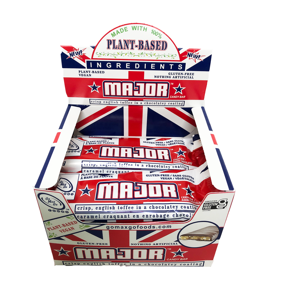 Wholesale - Go Max Go Major Candy Bar (12 x 43g) – Vegan Supply Wholesale